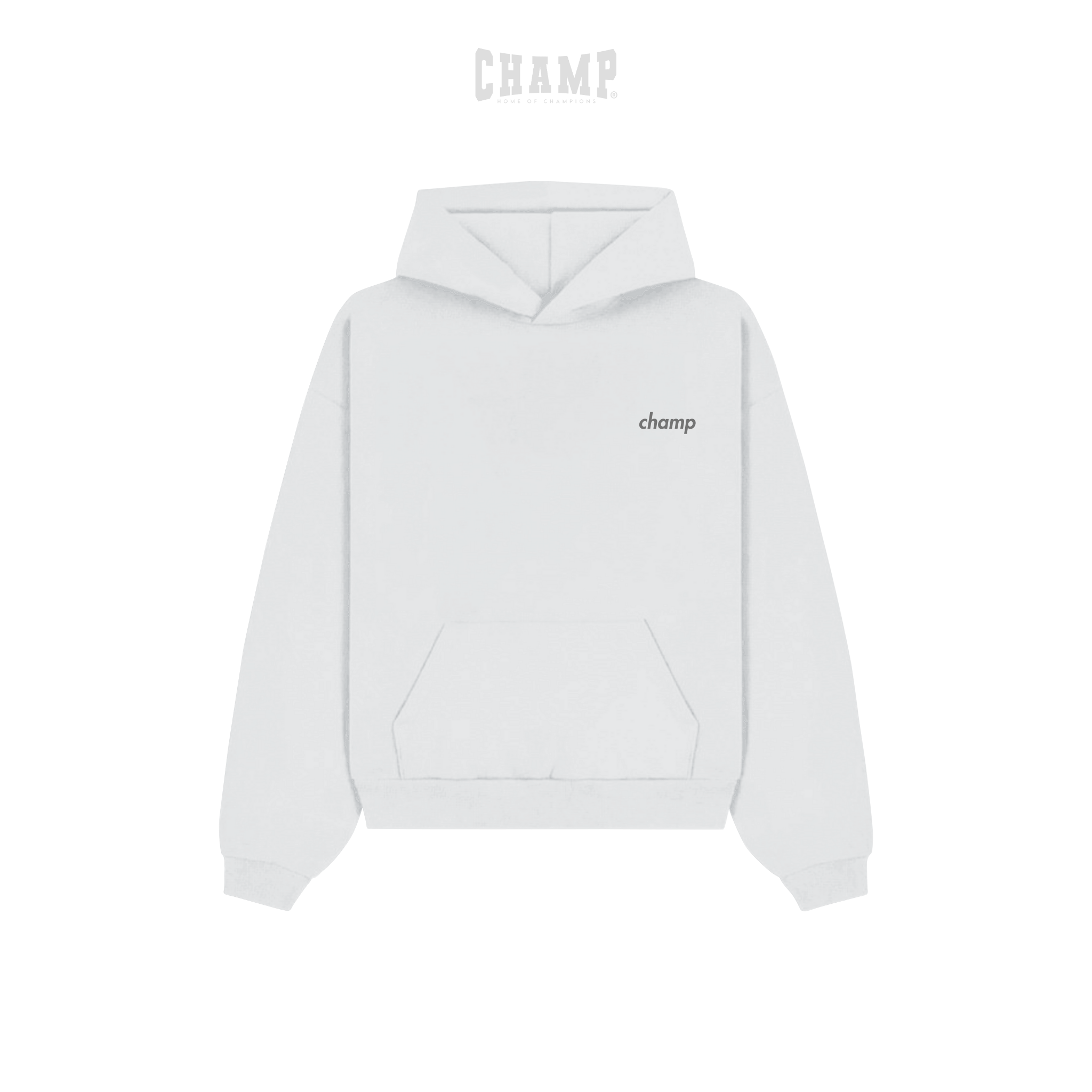 COZY CORE 'GREY' BOXY CROPPED HOODIE V1 – Champ